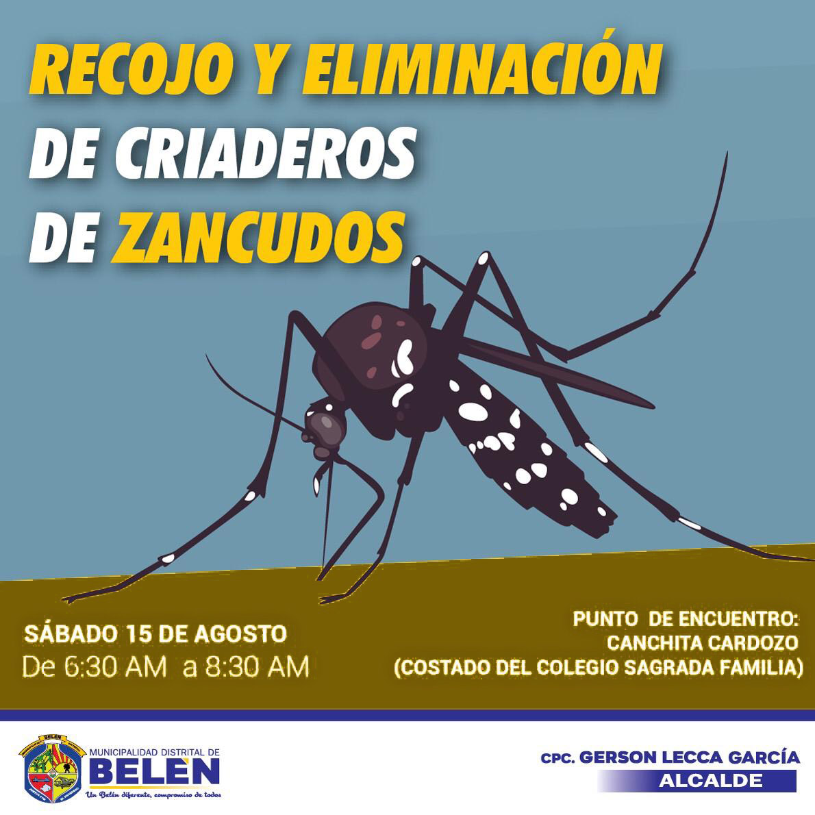 Municipalidad de Belén realizará hoy la Campaña de Recojo y Eliminación de Criaderos de Zancudos ...