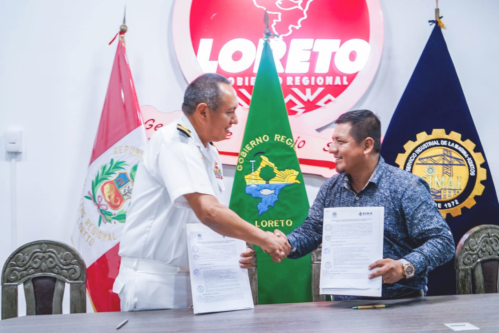 Gobernador de Loreto firma convenio marco con SIMA-Iquitos en beneficio de loretanos - Diario de ...